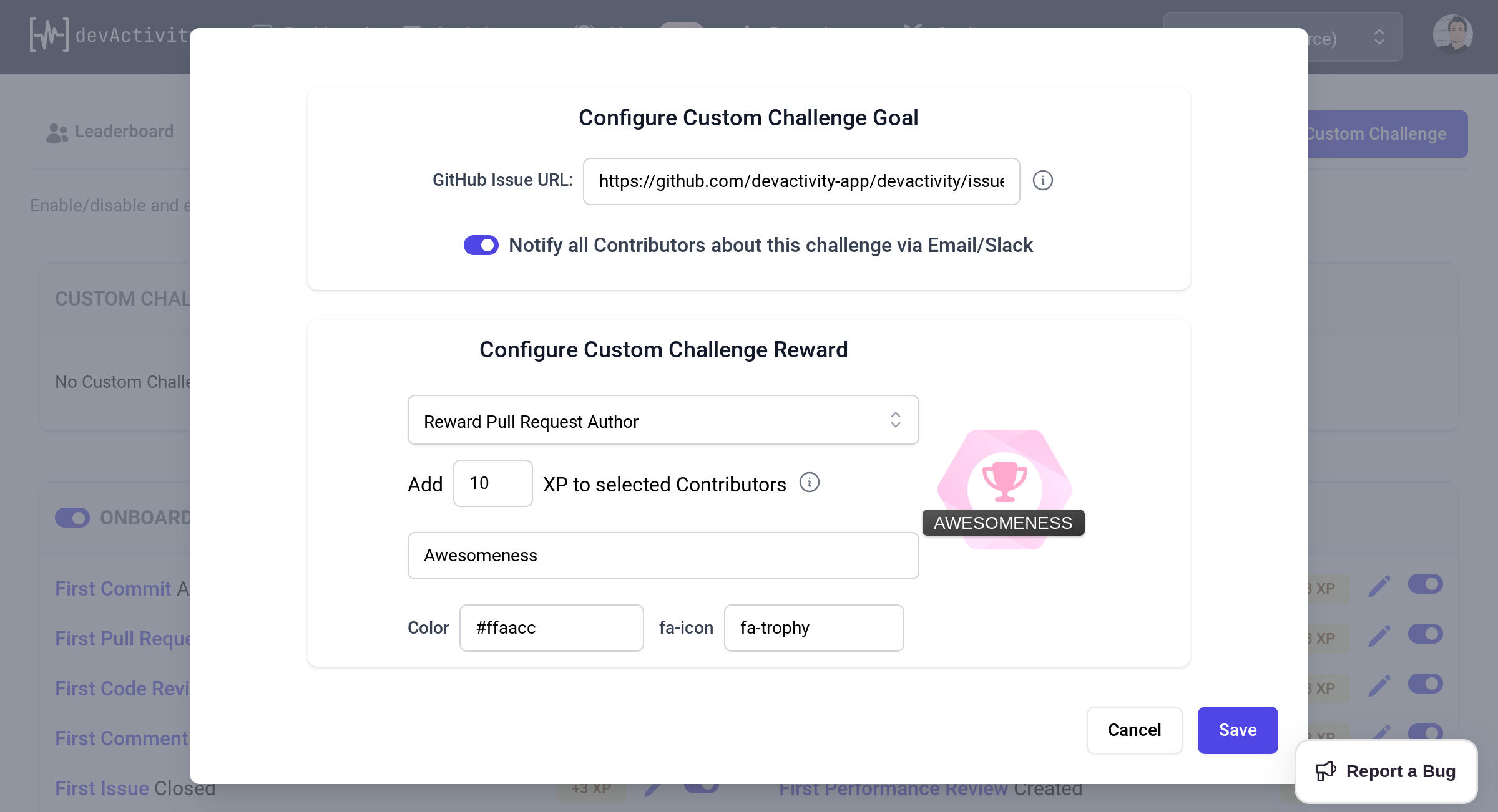 devActivity - Software Development Gamification